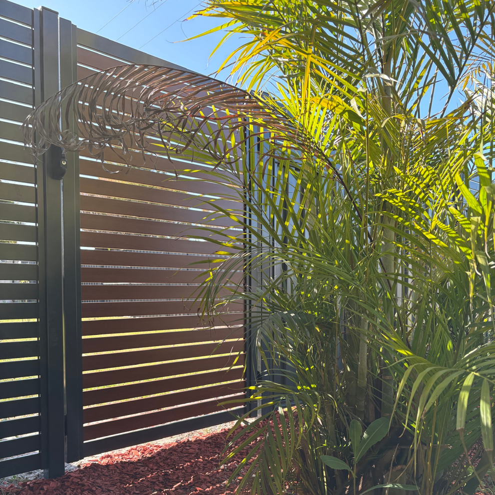 Slat Gates – Modern Aluminium & Timber-Look Designs – GrandLine Fencing ...